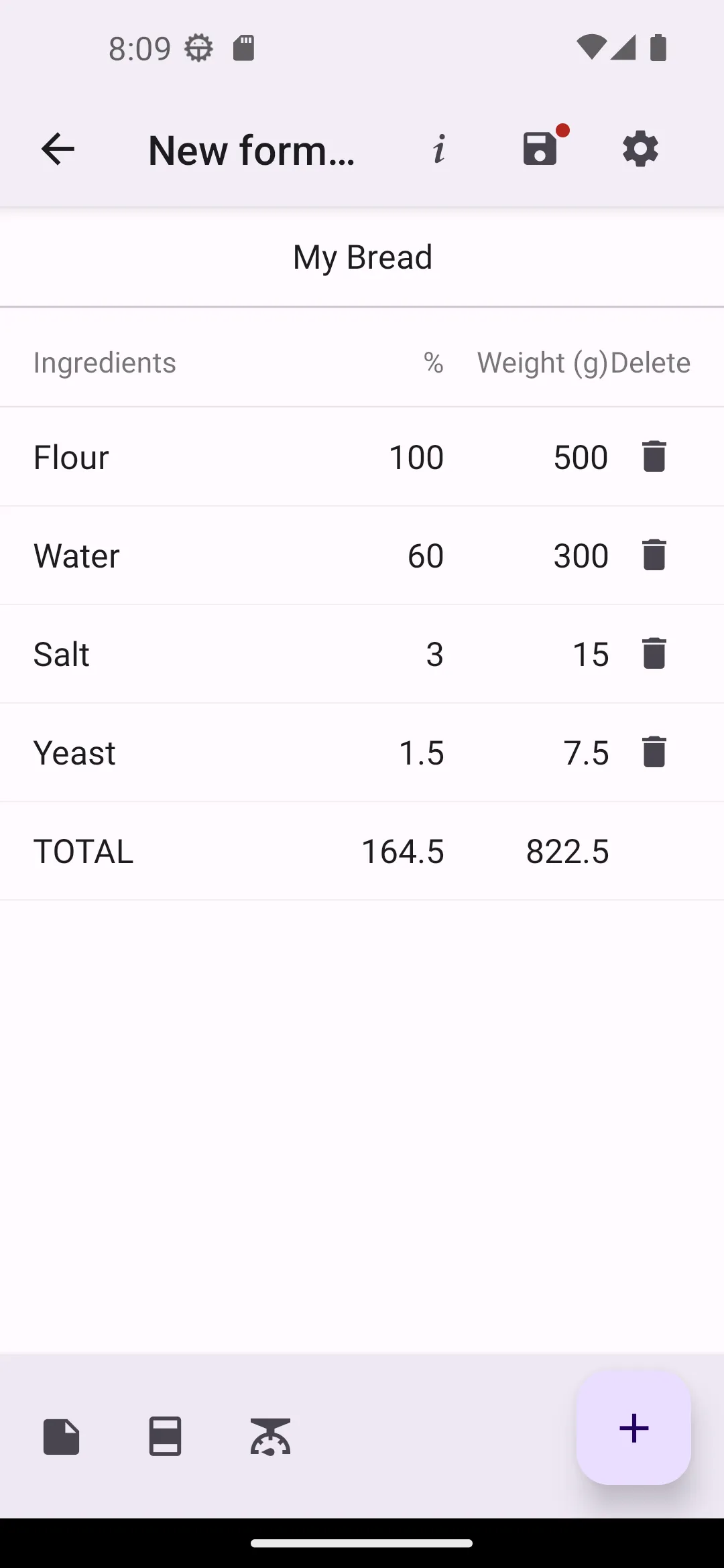 BakeryCalc | Bakery Percentage Calculator